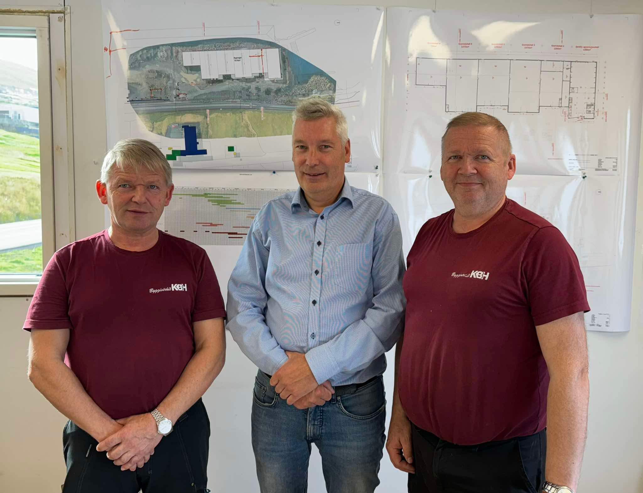 KBH partur av byggingini av nýggja Borg XL Byg - Eysturoyarportalurin